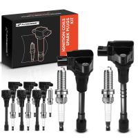 China 8x Black Ignition Coil & IRIDIUM Spark Plug Kits for Nissan Armada INFINITI QX56 for sale