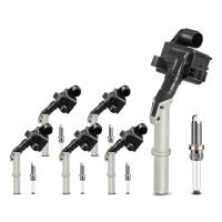 China 6x Black Ignition Coil & IRIDIUM Spark Plug Kits for Mercedes-Benz C350 ML350 for sale