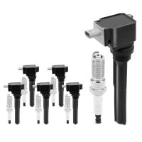 China 6x Black Ignition Coil & IRIDIUM Spark Plug Kits for Ford F-150 Expedition Lincoln for sale