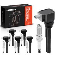 China 6x Black Ignition Coil & IRIDIUM Spark Plug Kits for Ford F-150 Expedition Lincoln for sale