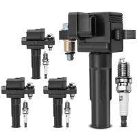 China 4x Black Ignition Coil & IRIDIUM Spark Plug Kits for Subaru Impreza Saab H4 2.0L for sale