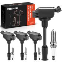 China 4x Black Ignition Coil & IRIDIUM Spark Plug Kits for Toyota RAV4 Camry Lexus for sale