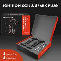 China 4x Black Ignition Coil & IRIDIUM Spark Plug Kits for Toyota RAV4 Camry Lexus for sale