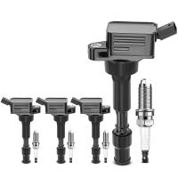 China 4x Gray Ignition Coil & IRIDIUM Spark Plug Kits for Hyundai Elantra Kia for sale