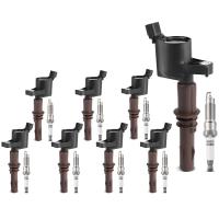 China 8x Black Ignition Coil & IRIDIUM Spark Plug Kits for Ford Expedition 08-14 F-150 for sale