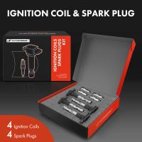 China 8x Black Ignition Coil & IRIDIUM Spark Plug Kits for VW Phaeton Touareg 4.2L for sale