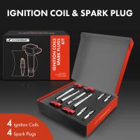 China 4x Ignition Coil & IRIDIUM Spark Plug Kits for Audi A4 A5 Q7 Porsche Volkswagen for sale