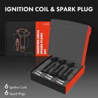 China 6x Black Ignition Coil & IRIDIUM Spark Plug Kits for Nissan Maxima Infiniti for sale