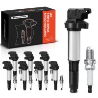 China 8x Black Ignition Coil & IRIDIUM Spark Plug Kits for BMW E60 E63 E64 E65 545i X5 for sale