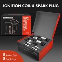 China 8x Black Ignition Coil & IRIDIUM Spark Plug Kits for BMW E60 E63 E64 E65 545i X5 for sale