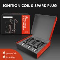 China 6x Black Ignition Coil & IRIDIUM Spark Plug Kits for Chevy Colorado GMC Cadillac for sale