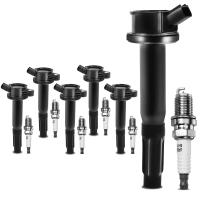 China 6x Black Ignition Coil & IRIDIUM Spark Plug Kits for Ford Escape 09-12 Fusion for sale