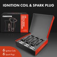 China 6x Black Ignition Coil & IRIDIUM Spark Plug Kits for Ford Escape 09-12 Fusion for sale