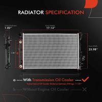 China Radiator with Trans Oil Cooler for Chevy Malibu 2016-2018 Buick LaCrosse Automatic Trans for sale