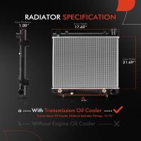 China Radiator with Transmission Oil Cooler for Dodge Dakota 05-10 Mitsubishi Raider for sale