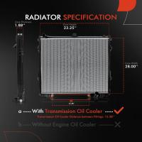 China Radiator with Trans Oil Cooler for Lexus LX570 Toyota Land Cruiser 5.7L for sale