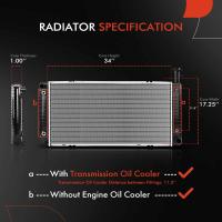 China Radiator with Oil Cooler for Chevy GMC Express Savana 2500 3500 Auto Trans. for sale
