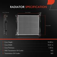 China Radiator for Kia Optima 2016 2017 2018 2019 2020 L4 1.6L Manual for sale