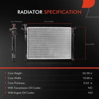 China Radiator without Transmission Oil Cooler for Kia Sorento 2016-2018 2.4L for sale