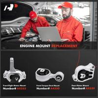 China 3x Engine Motor & Torque Strut Mount for Nissan Altima 2007 2008-2013 L4 2.5L for sale