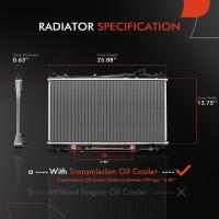 China Radiator with Transmission Oil Cooler for Acura EL Civic 2001-2005 L4 1.7L for sale