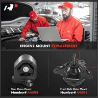 China 2x Engine Motor Mount for Honda Civic Hybrid 2003 04-05 L4 1.3L Electric/Petrol for sale