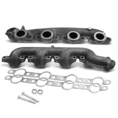 China 2x Left & Right Exhaust Manifold with Gasket for Ford F-250 94-96 F59 V8 7.3L for sale