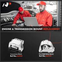 China 2x Engine Motor & Transmission Mount for Volkswagen VW Beetle 98-05 Golf Jetta for sale