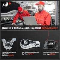 China Front & Rear Right 3x Engine Motor & Transmission Mount for Ford Focus 2005-2007 2.0L Automatic for sale