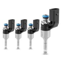 China 4x Black Fuel Injectors for Audi A1 11-14 A3 VW Golf Ibiza Jetta Skoda Seat for sale