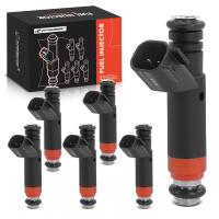 China 6x Black Fuel Injectors for Ford F-150 99-03 E-150 E-250 Econoline V6 4.2L truck for sale