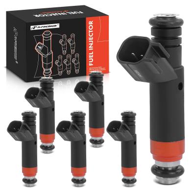 China 6x Black Fuel Injectors for Ford F-150 99-03 E-150 E-250 Econoline V6 4.2L truck for sale