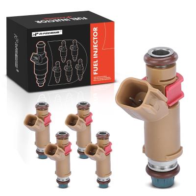 China 5x Tan Fuel Injectors for Volvo S40 2004-2010 V50 2005-2010 L5 2.4L Gas for sale