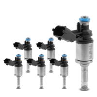 China 6x Black Fuel Injectors for Chevrolet Traverse Buick Enclave 2012-2017 GMC 3.6L for sale