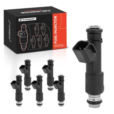 China 6x Black Fuel Injectors for Chevy Colorado Hummer H3 GMC Envoy Canyon Isuzu 4.2L for sale