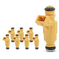 China 8x Yellow Fuel Injectors for Porsche Cayenne 2003-2006 V8 4.5L for sale