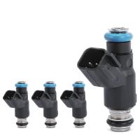 China 4x Black Fuel Injectors for Chevrolet Aveo Aveo5 2007-2008 L4 1.6L Gas for sale