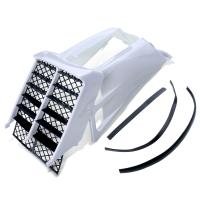 China White Plastic Gas Tank Side Covers with Grill for Yamaha Banshee 350 YFZ350 87-06 for sale