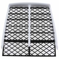 China White Plastic Gas Tank Side Covers with Grill for Yamaha Banshee 350 YFZ350 87-06 for sale