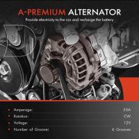 China Alternator 55A 12V CW without Pulley for Volkswagen Beetle Super Beetle 75-80 1.6L for sale