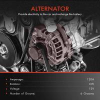 China Alternator 120A 12V CW 6-Groove Pulley for Mercedes-Benz ML350 W163 ML320 W203 for sale
