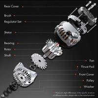 China Alternator 130A 12V Bi-Directional for Chevy Kodiak GMC Topkick T Series Truck for sale