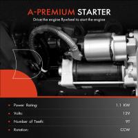 China Starter Motor 1.1KW 12V CCW 9 Teeth for Porsche 914 Volkswagen Beetle Combi for sale
