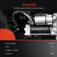 China Starter Motor 1.0KW 12V CCW 8 Teeth for Subaru Impreza 2004-2011 2013-2014 Saab for sale