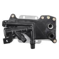 China Transmission Oil Cooler Heat Exchanger with Thermostat for BMW F10 528i L4 2.0L for sale