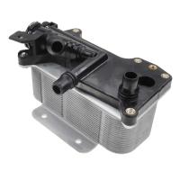 China Transmission Oil Cooler Heat Exchanger with Thermostat for BMW F10 528i L4 2.0L for sale