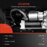 China Starter Motor 0.8KW 12V CW 8 Teeth for Kia Spectra 2000-2004 Sportage Sephia for sale