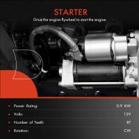 China Starter Motor 0.9KW 12V CW 8 Teeth for Dodge Verna Hyundai Accent Kia Rio 1.6L for sale