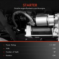 China Starter Motor 1.1KW 12V CW 8 Teeth for Chrysler Sebring Dodge Eagle Mitsubishi for sale