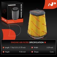 China 2x Engine Air Filter for Ford Mustang 2015-2022 V8 5.0L V8 5.2L for sale